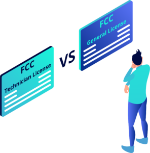 Difference Between FCC’s ham radio Technician and General Class Licenses