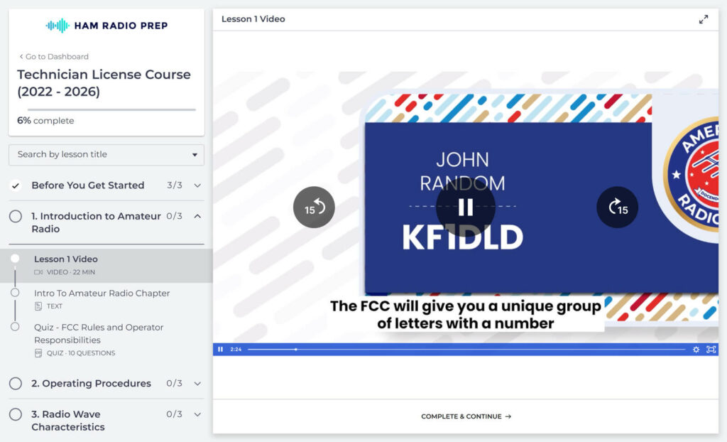 Technician License Course – Ham Radio Prep