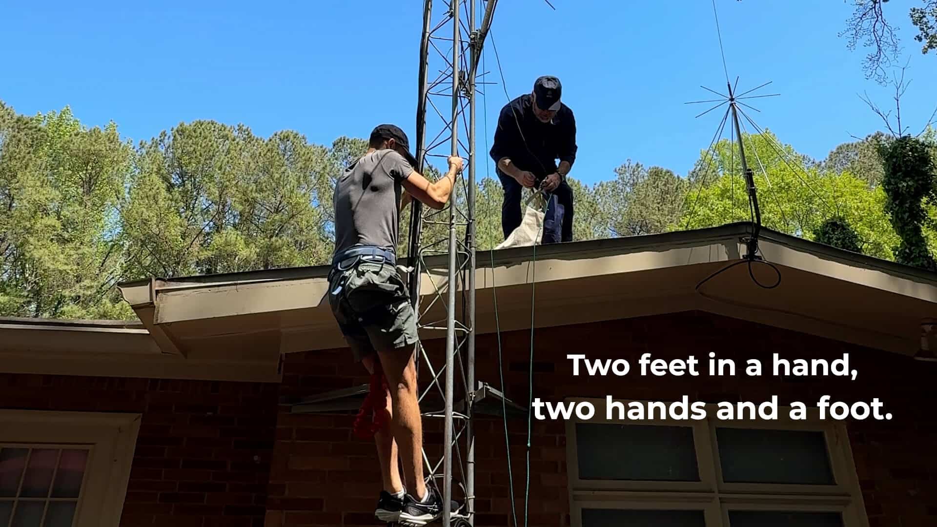 Fixing an Antenna at the Top of a 35-Foot Tower: A Ham Radio Adventure ...