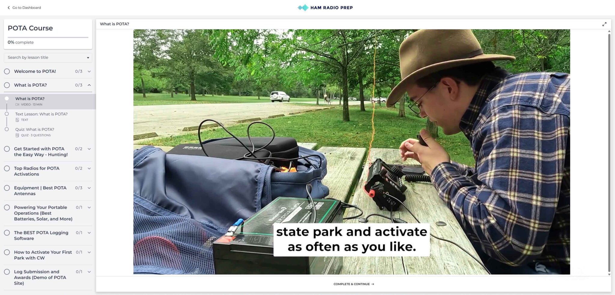 Parks on the Air – Ham Radio Prep